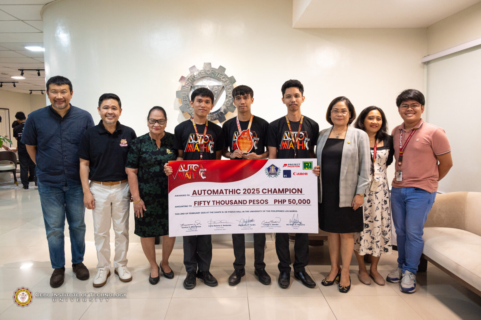 CIT University Teams Dominate AUTOMATHIC 2025, Champion Team Pays ...